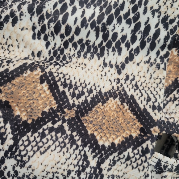 Zaful | Swim | Nwt One Piece Snake Print Bathing Suit | Poshmark